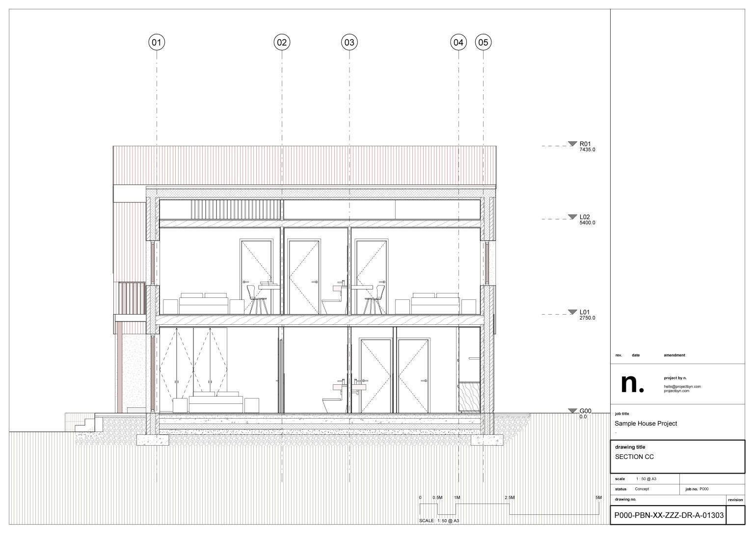 SAMPLE REVIT PROJECT - Project by n.