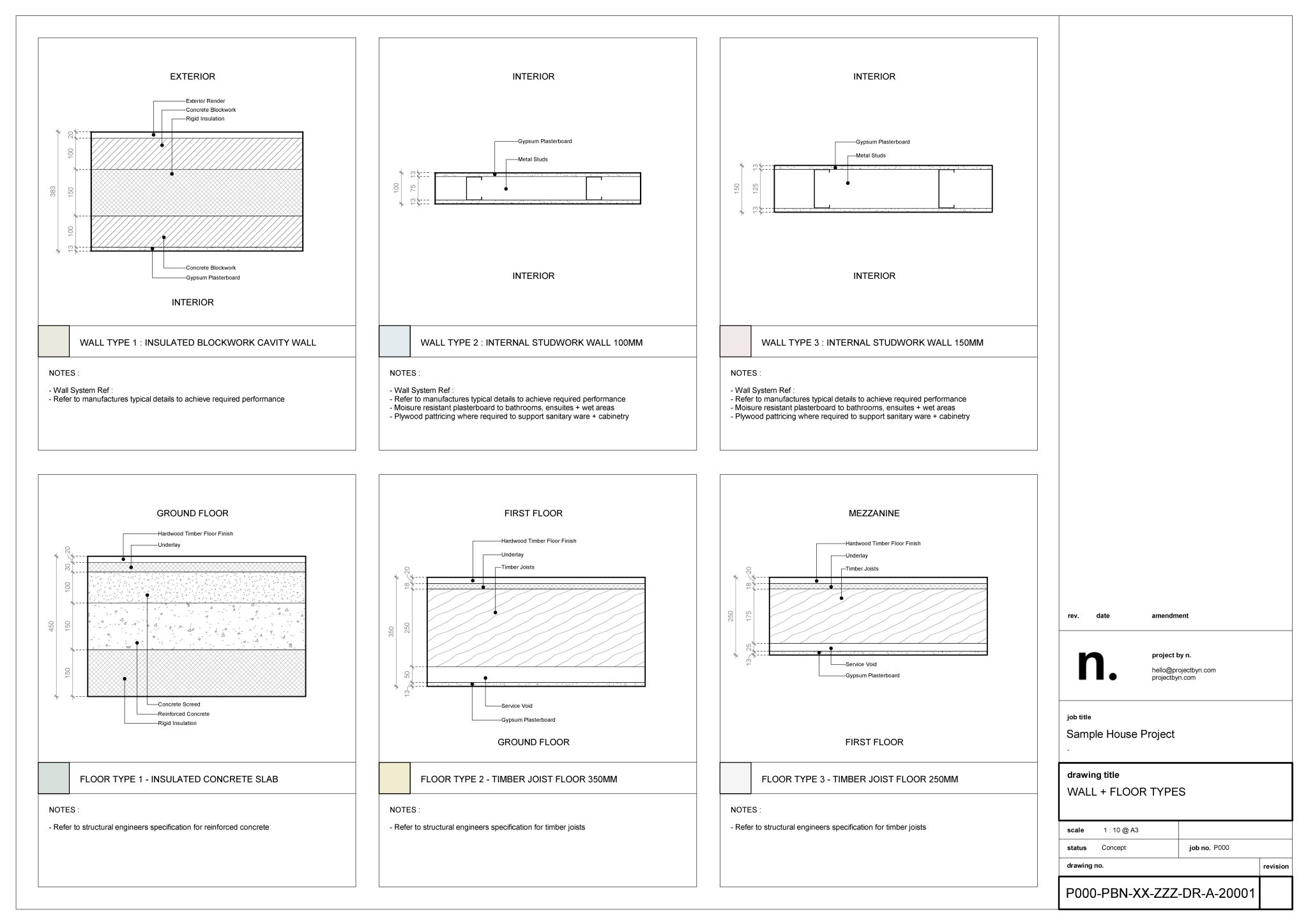 SAMPLE REVIT PROJECT - Project by n.